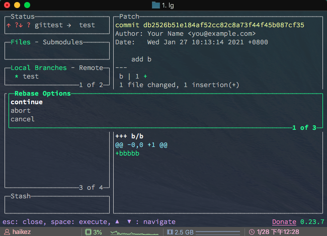 Lazygit基操 | 倪矗的BLOG